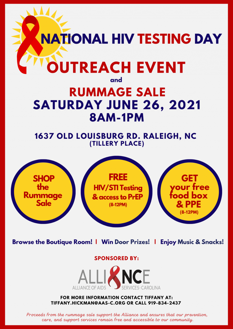 National HIV Testing Day Outreach Event and Rummage Sale - Region 6 ...